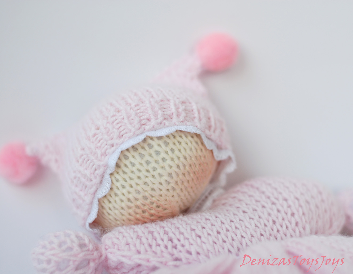 Pink Waldorf Knitted Girl Doll For Small Babies - Pdf Knitting Pattern ...